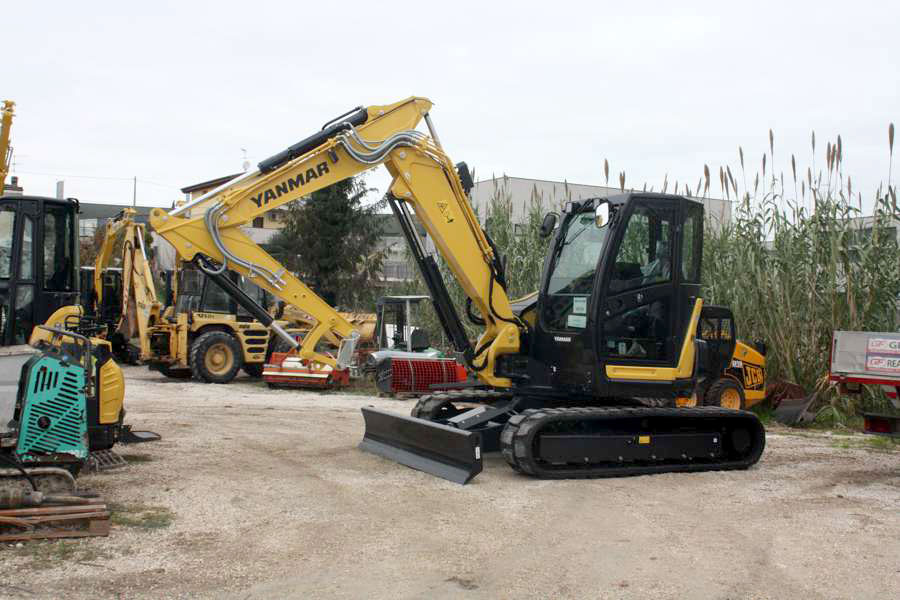 Nuovo Midi escavatore Yanmar VIO 80-2PB braccio triplice